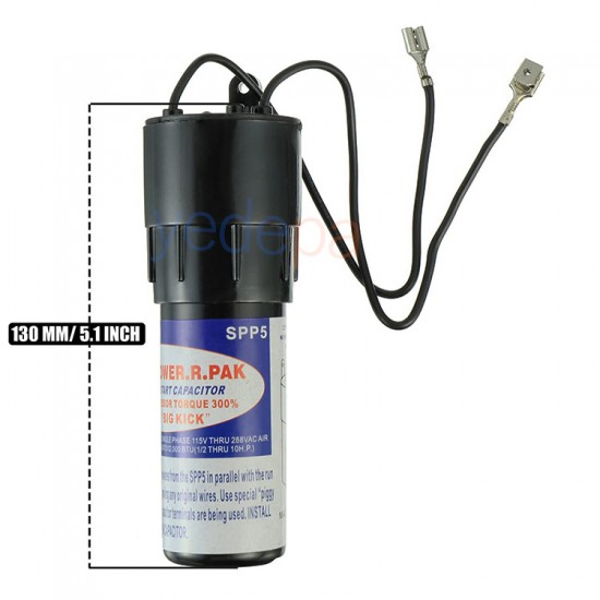 90/277VAC Şoklama Kondansatör (Kapasitör) - Starter Power.R.Pak SPP5 - Yedepa.com